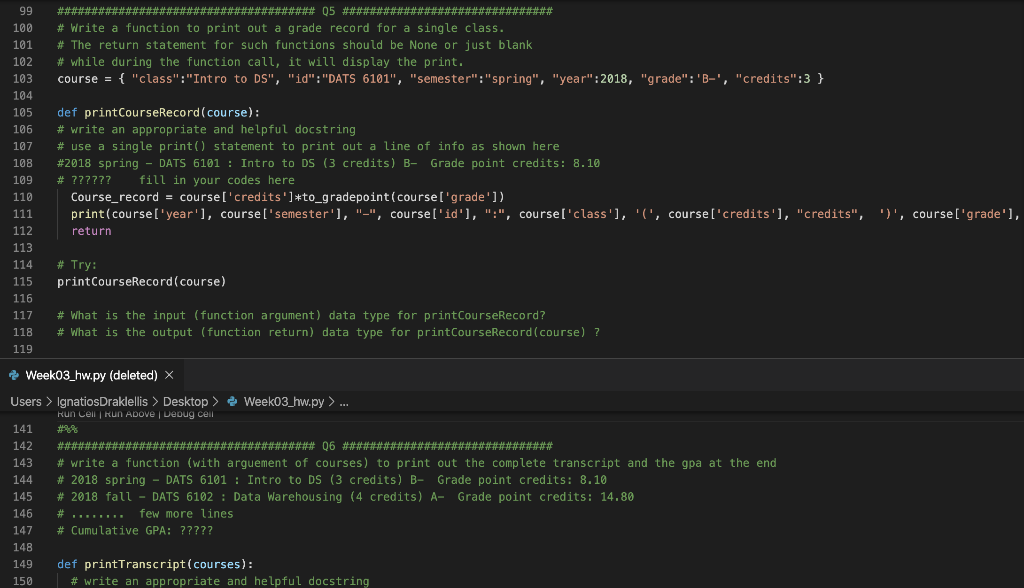 Python Problem Q6 | Chegg.com