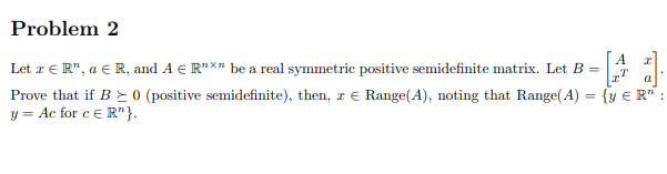 Solved Let \\( x \\in \\mathbb{R}^{n}, a \\in \\mathbb{R} | Chegg.com