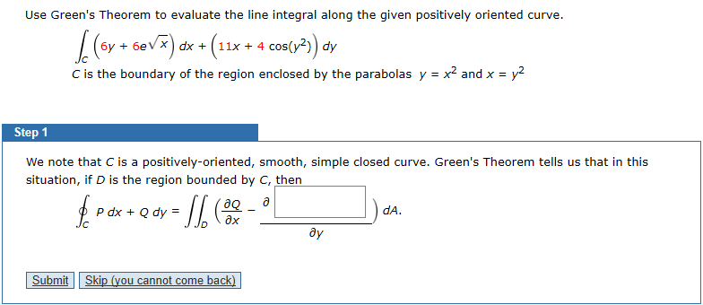 Solved Use Green's Theorem to evaluate the line integral | Chegg.com
