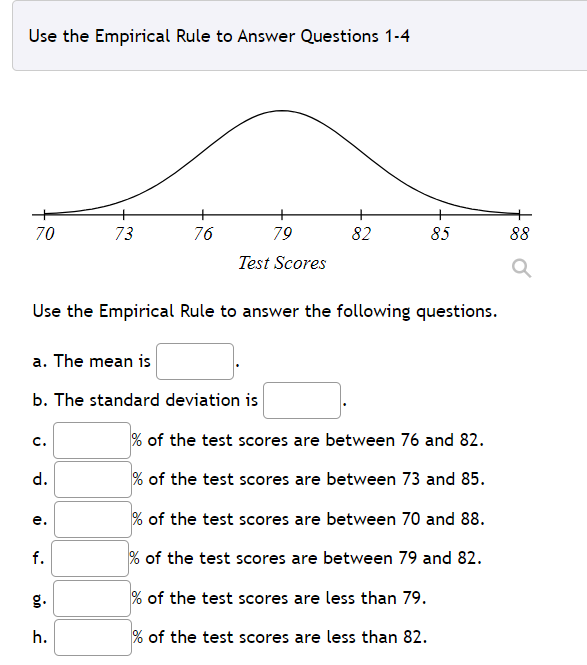 Solved Use the Empirical Rule to Answer Questions 1-4 Use | Chegg.com Solved Use the Empirical Rule to Answer Questions 1-4 Use | Chegg.com