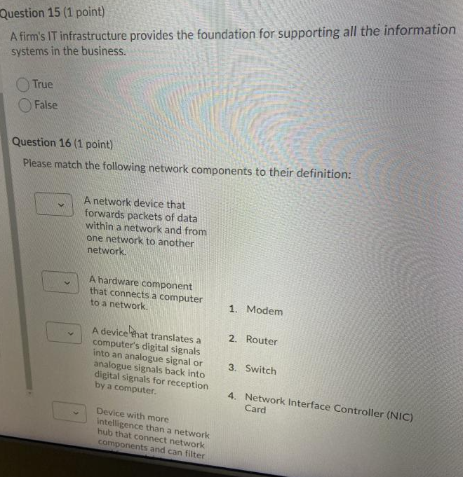 Solved Question 13 (1 point) Which of the following is an | Chegg.com