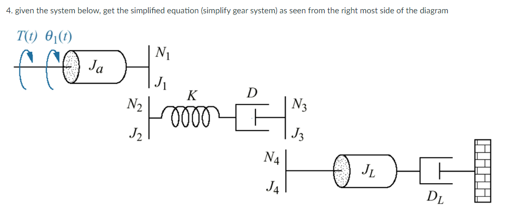 4. given the system below, get the simplified | Chegg.com