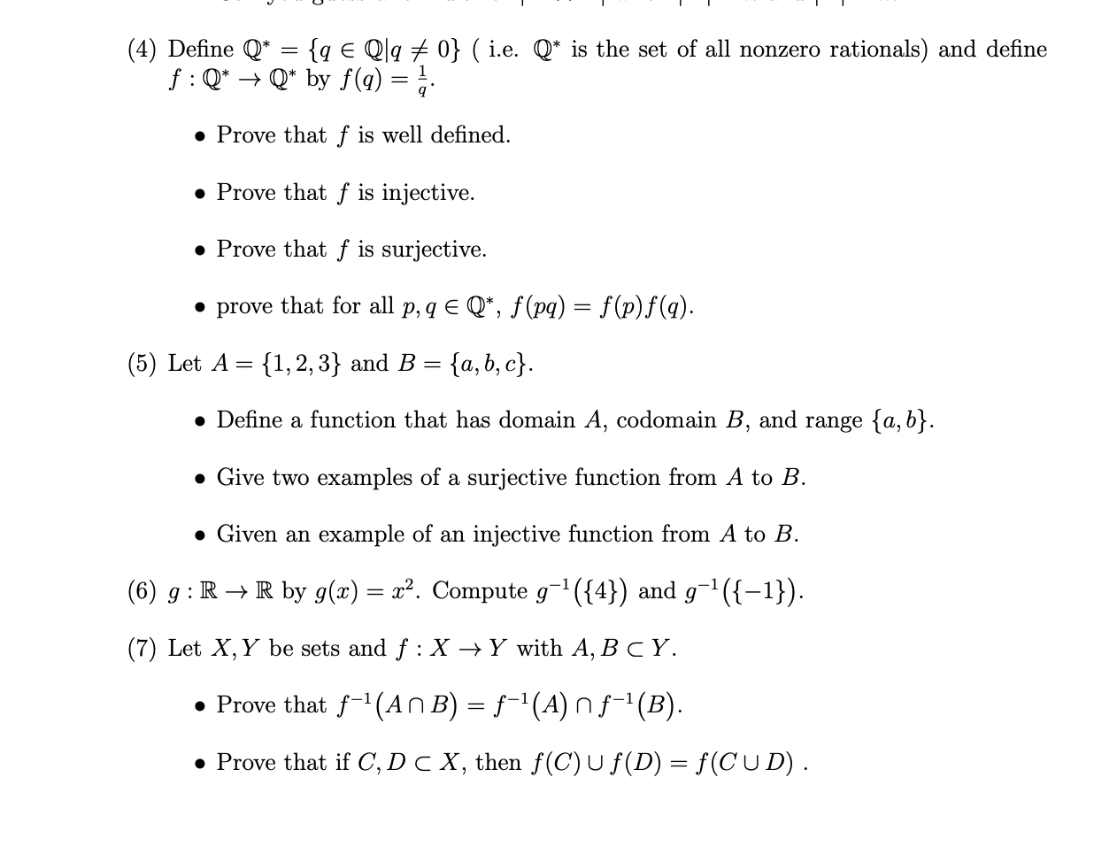 Solved = (4) Define Q* {q € Q]q # 0} ( i.e. Q* is the set of | Chegg.com