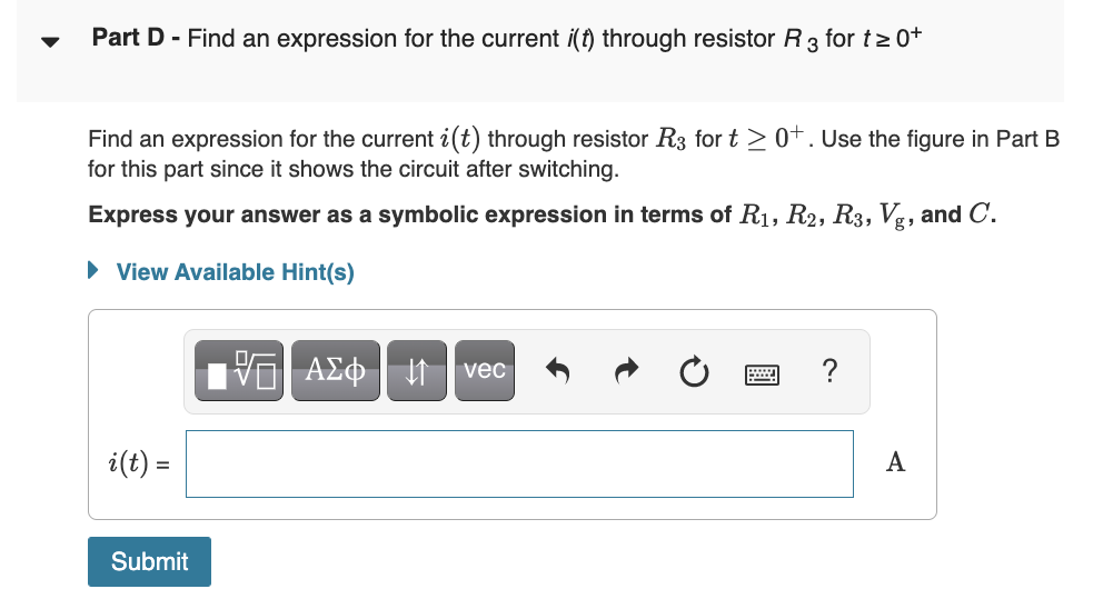 Solved Learning Goal To Analyze An Rc Circuit To Determine