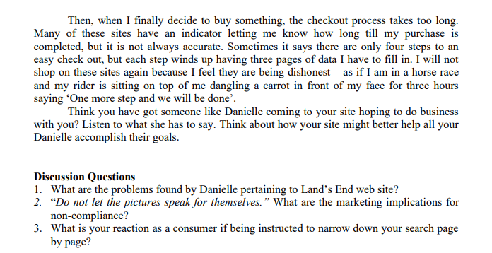 Solved Case Study 7 Danielle's Words Danielle was a mystery | Chegg.com