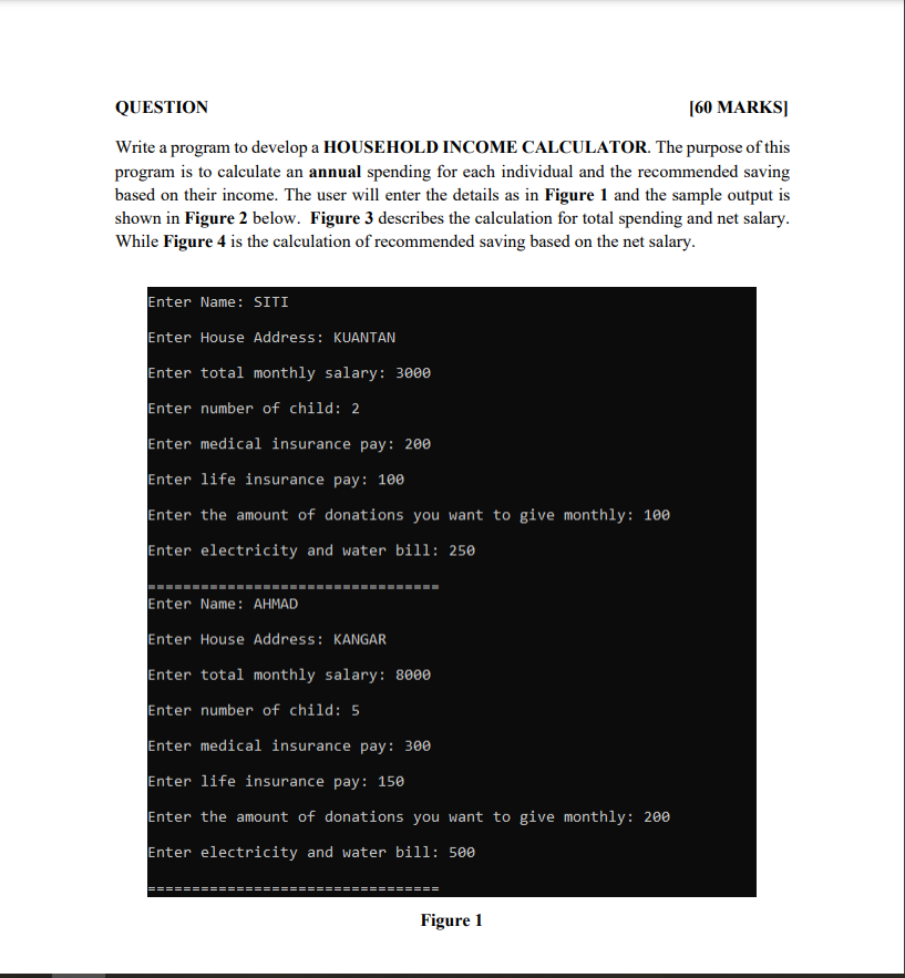 Solved QUESTION [60 MARKS ] Write a program to develop a | Chegg.com