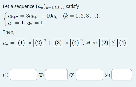 Solved Let a sequence (an)n=1,2,3… satisfy | Chegg.com