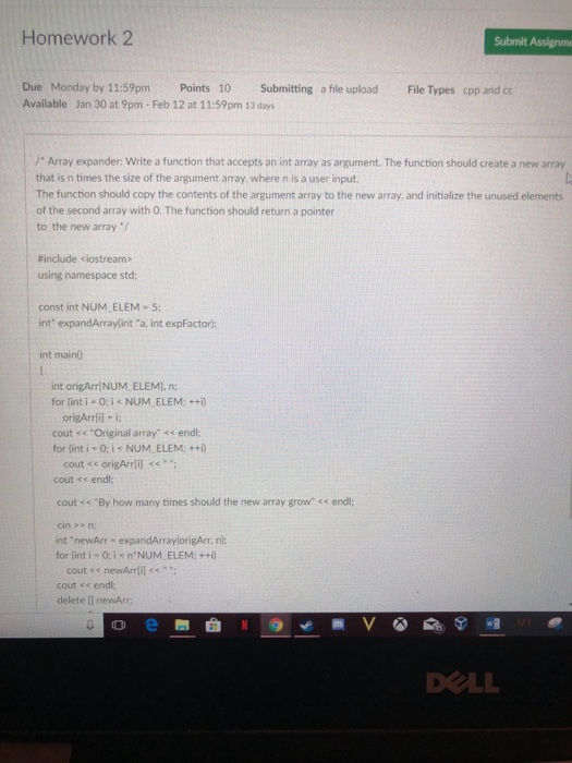 Solved Homework 2 Submit Assignme Due Monday by | Chegg.com