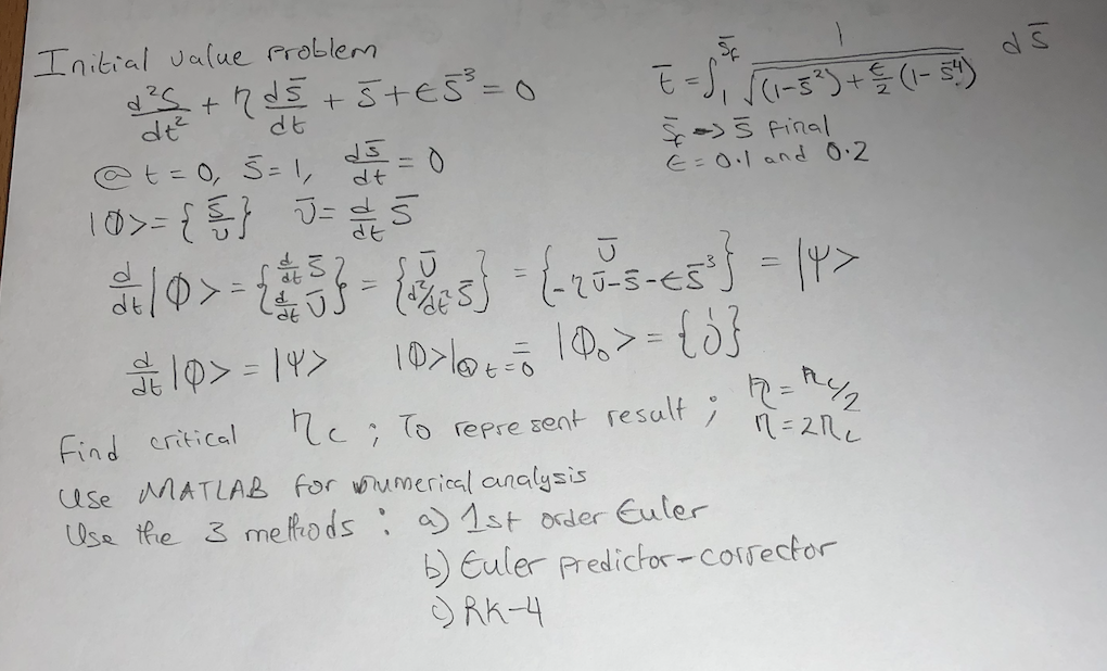 Solved Find critical ηc; To represent result; η=2πc2 Use | Chegg.com