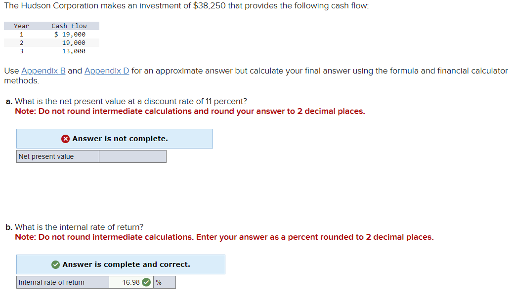 Use Appendix B and Appendix D for an approximate | Chegg.com