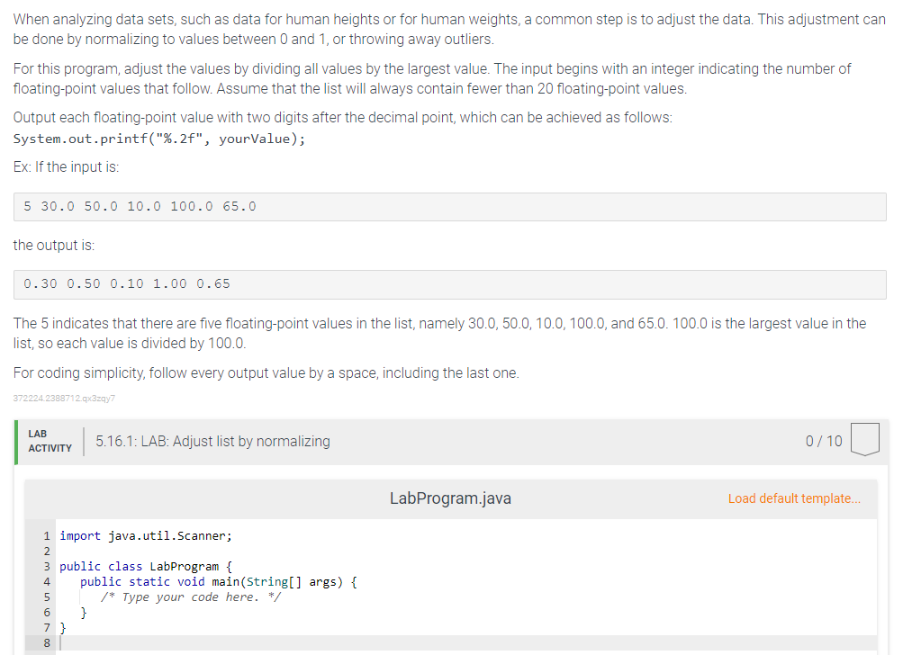 Solved When analyzing data sets, such as data for human | Chegg.com
