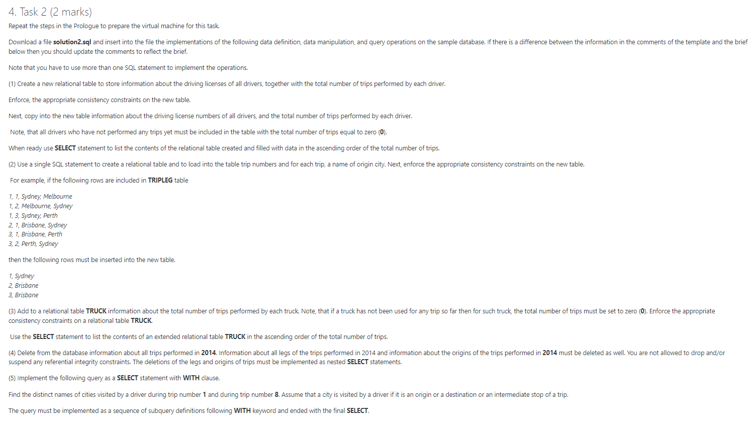 Solved 4. Task 2 (2 marks) Repeat the steps in the Prologue | Chegg.com