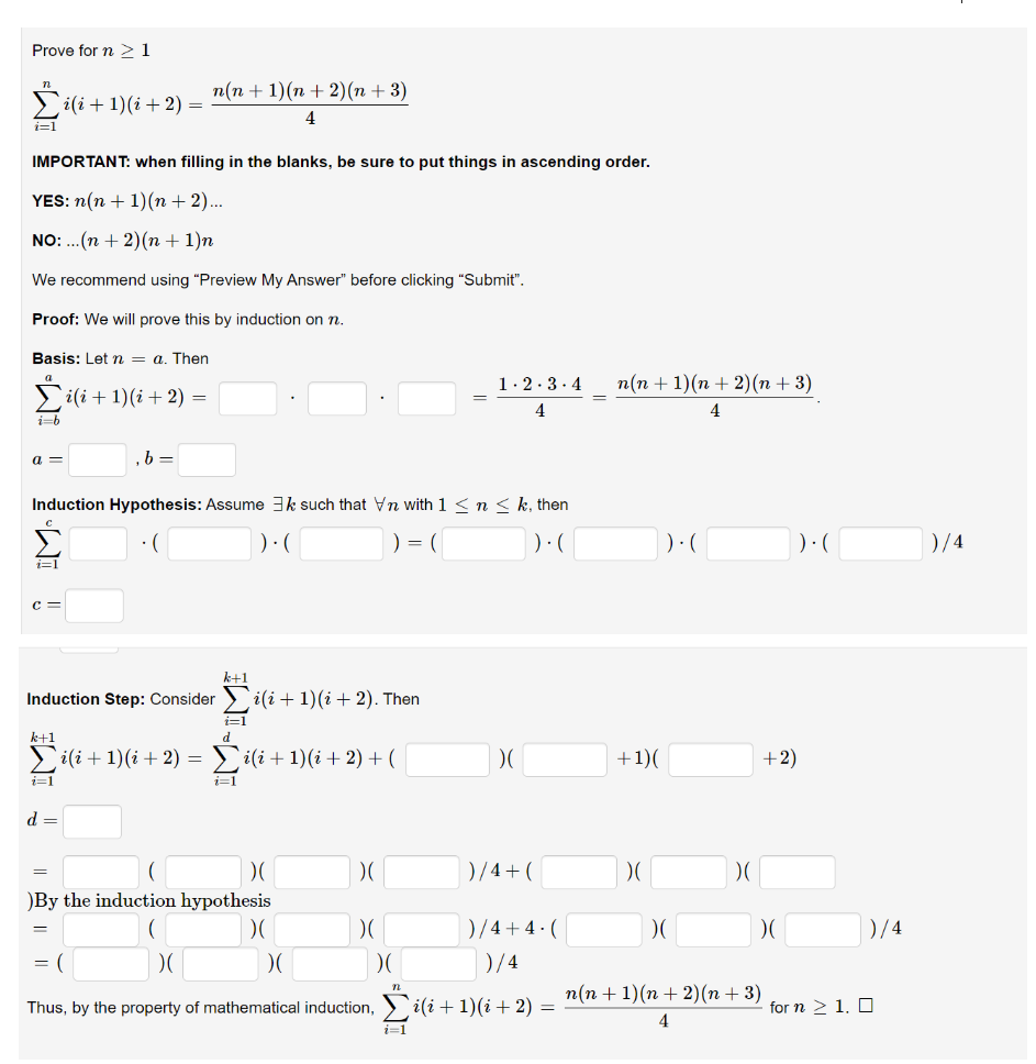 Give the answer for each Blank of the following | Chegg.com