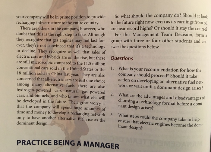 Solved MANAGEMENT TEAM DECISION Face the Future57 Times | Chegg.com