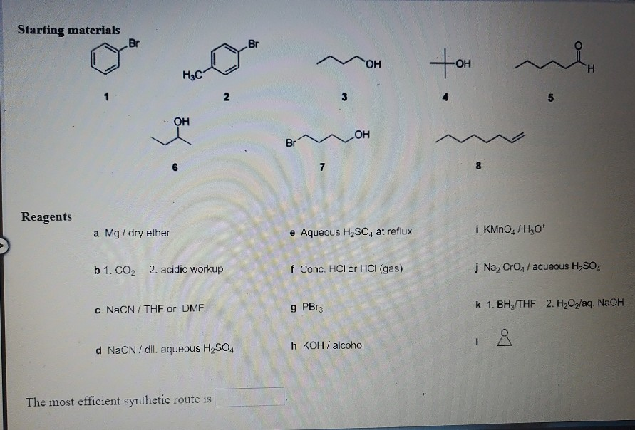 Solved Devise the most efficient synthesis for the | Chegg.com