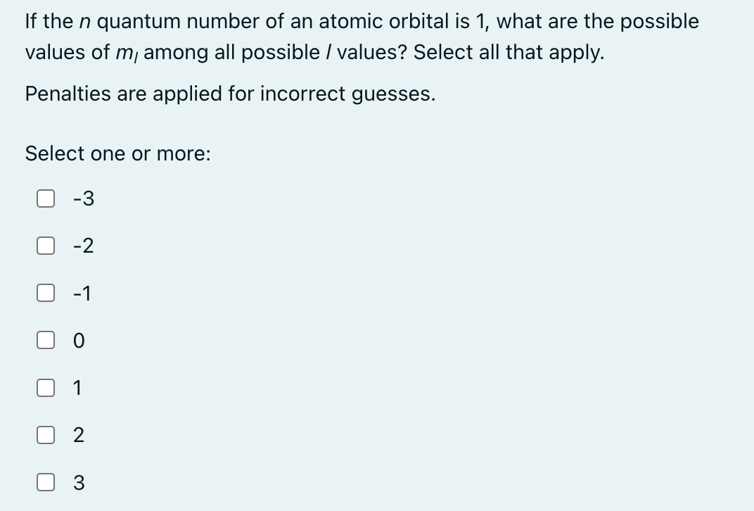 Solved If the \( ﻿n \) ﻿quantum number of an atomic orbital | Chegg.com
