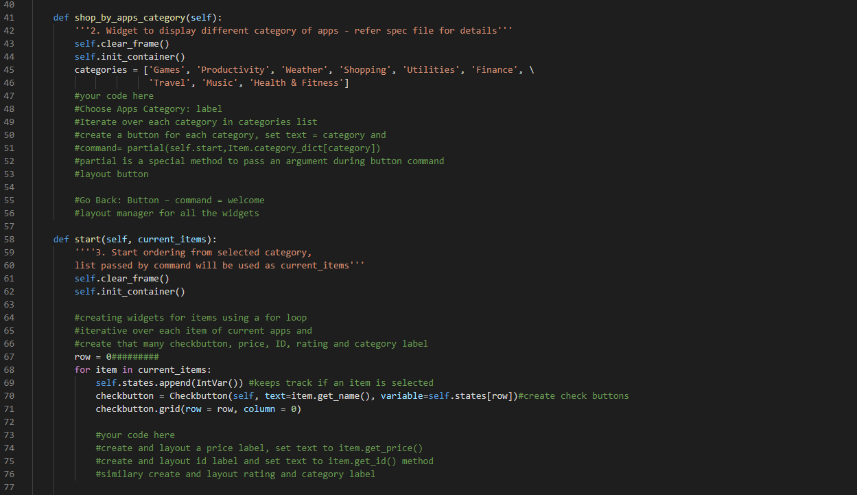 Description: We will design a simple apps store. The | Chegg.com