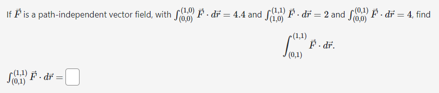 Solved If F is a path-independent vector field, with | Chegg.com