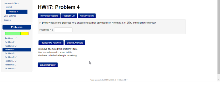 Solved Homework Sets HW17 Problem User Settings Grades HW17: | Chegg.com