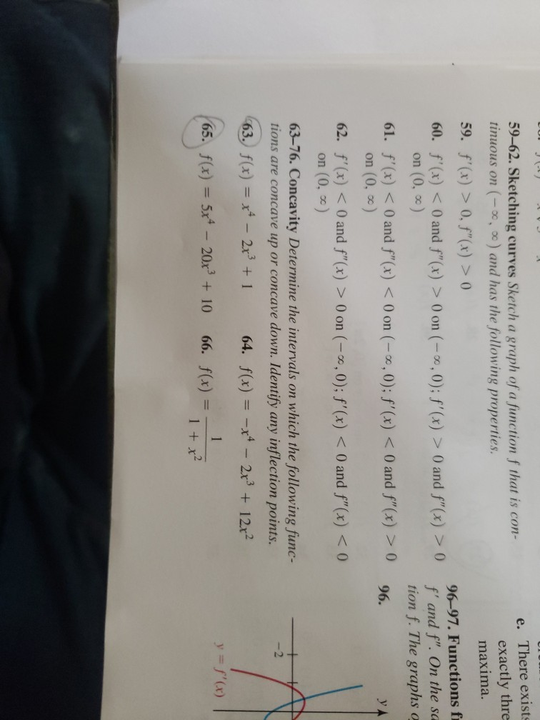 Solved e. There exists exactly thre 59-62. Sketching curves | Chegg.com