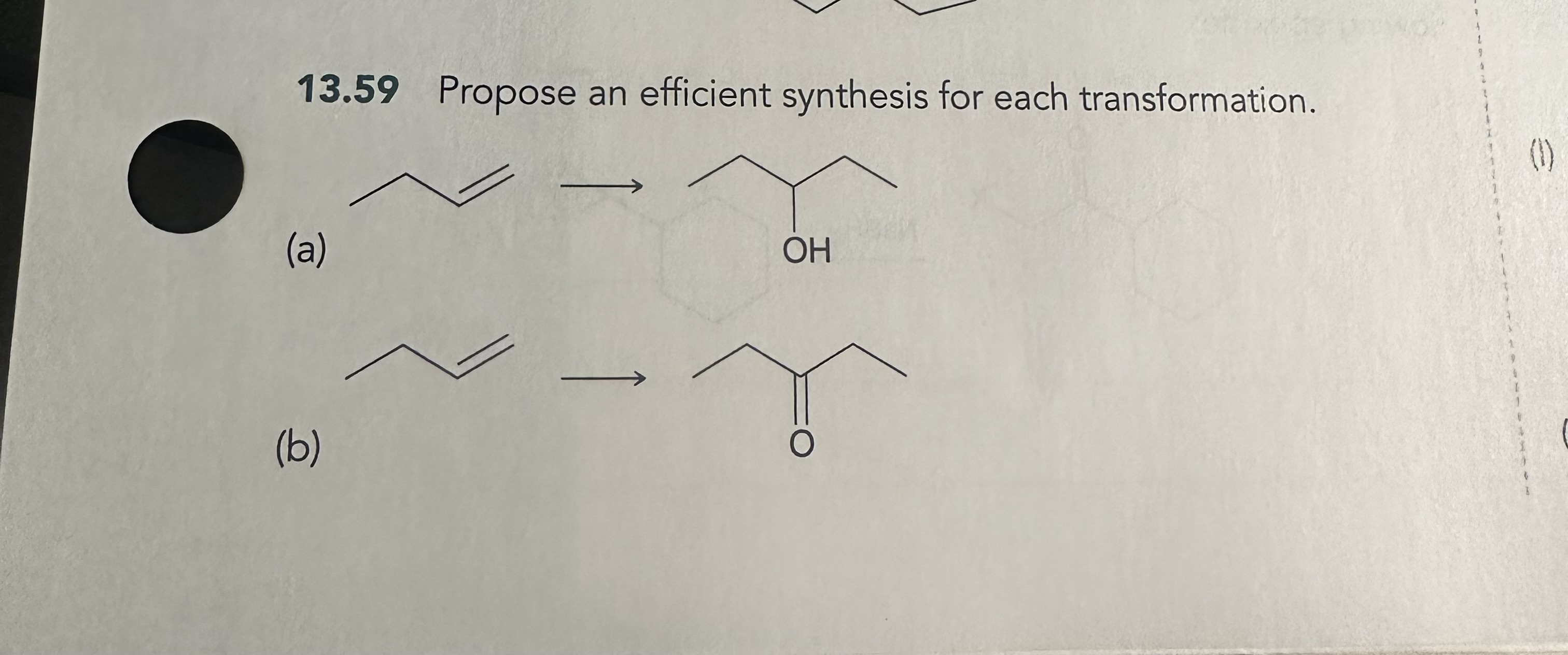 Solved 13.59 Propose an efficient synthesis for each | Chegg.com