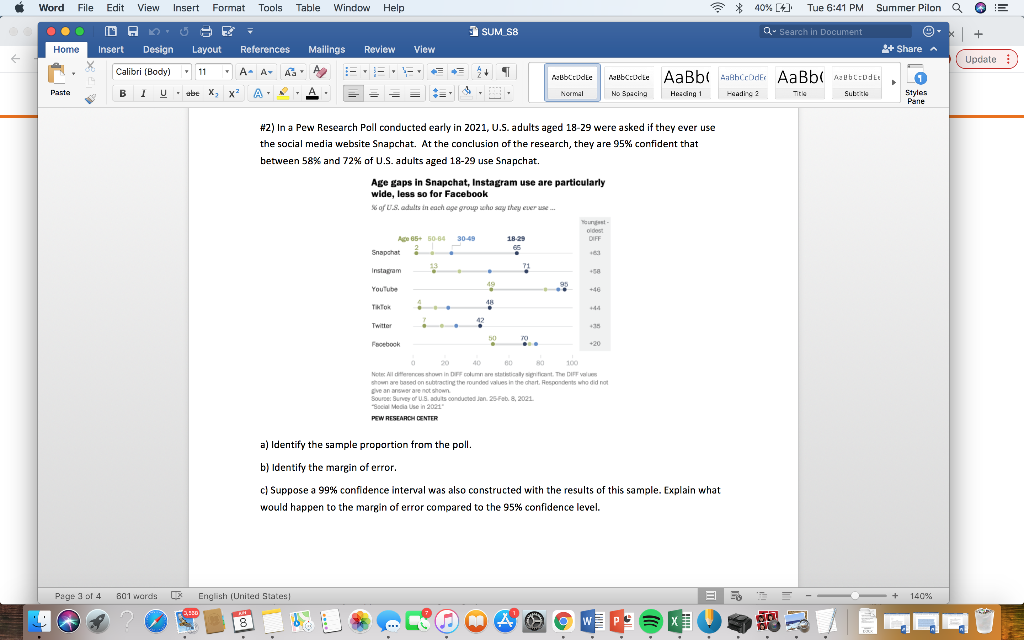 Solved Word File Edit View Insert Format Tools Table Window | Chegg.com