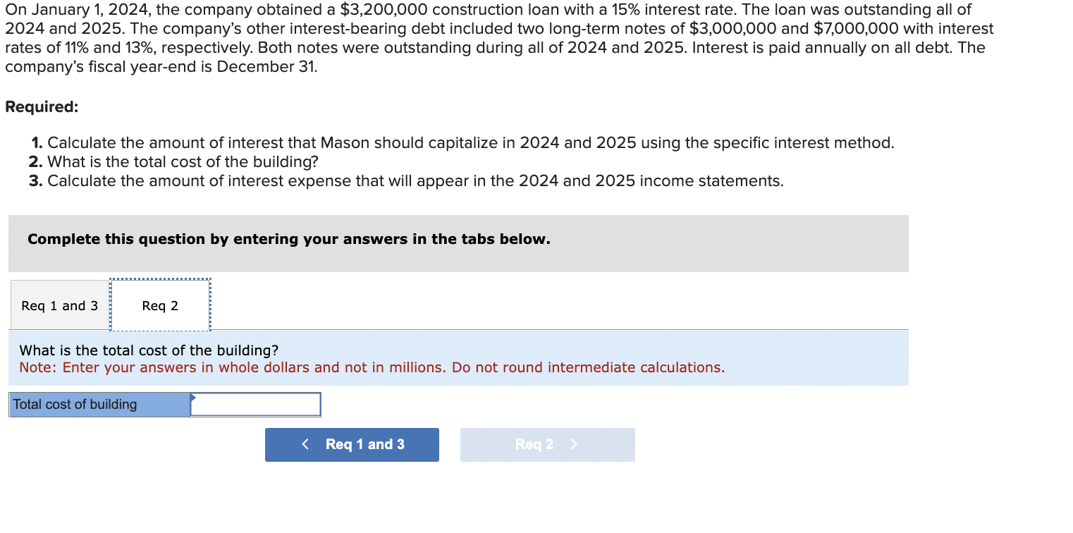 Solved Problem 10-9 (Algo) Interest capitalization; specific | Chegg.com