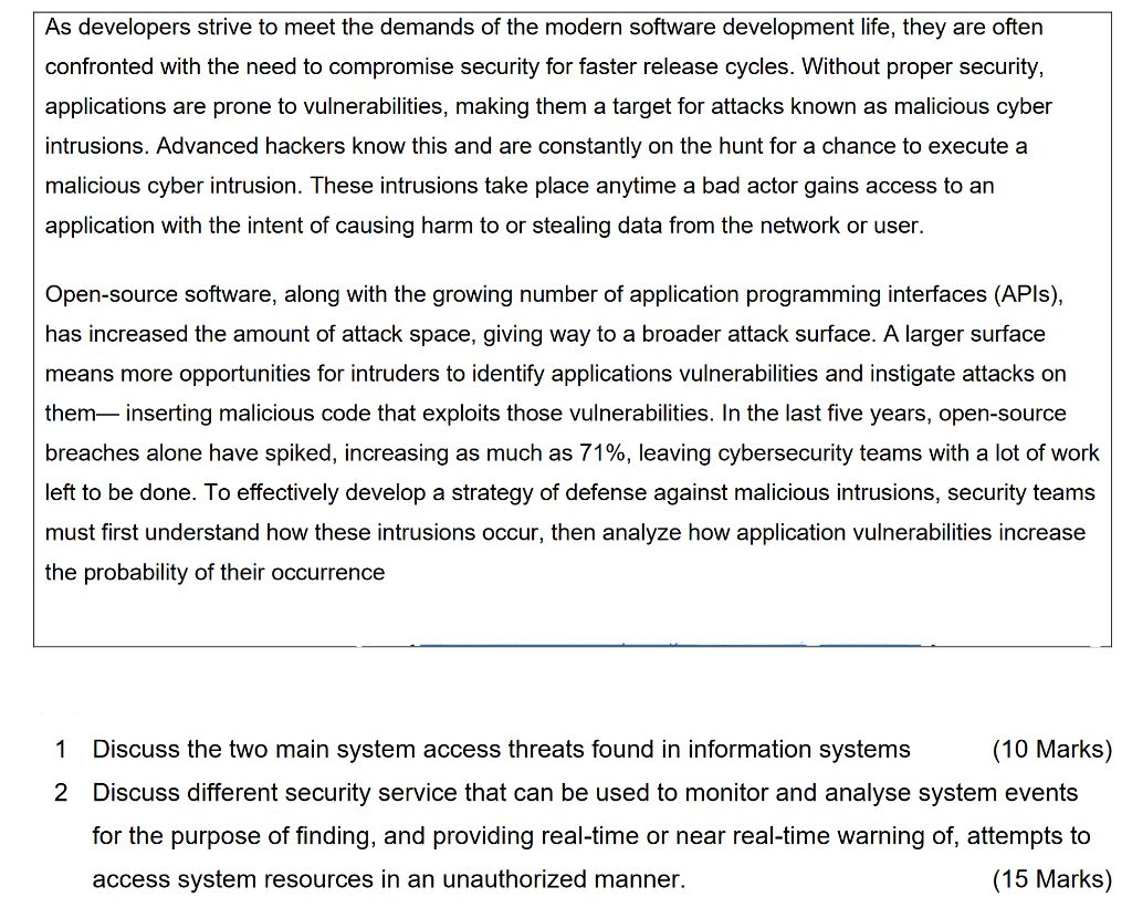 Solved As developers strive to meet the demands of the | Chegg.com