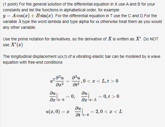 Solved For the general solution of the differential equation | Chegg.com