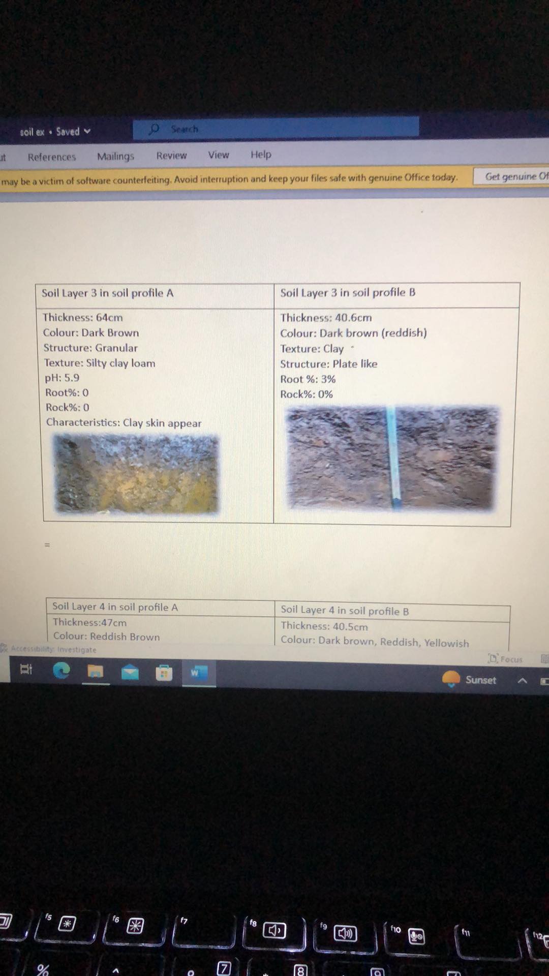 Solved Compare the following soil layer in each soil profile | Chegg.com