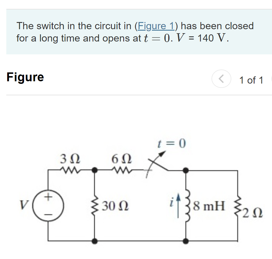 Solved a) Calculate i b) Calculate the initial energy | Chegg.com