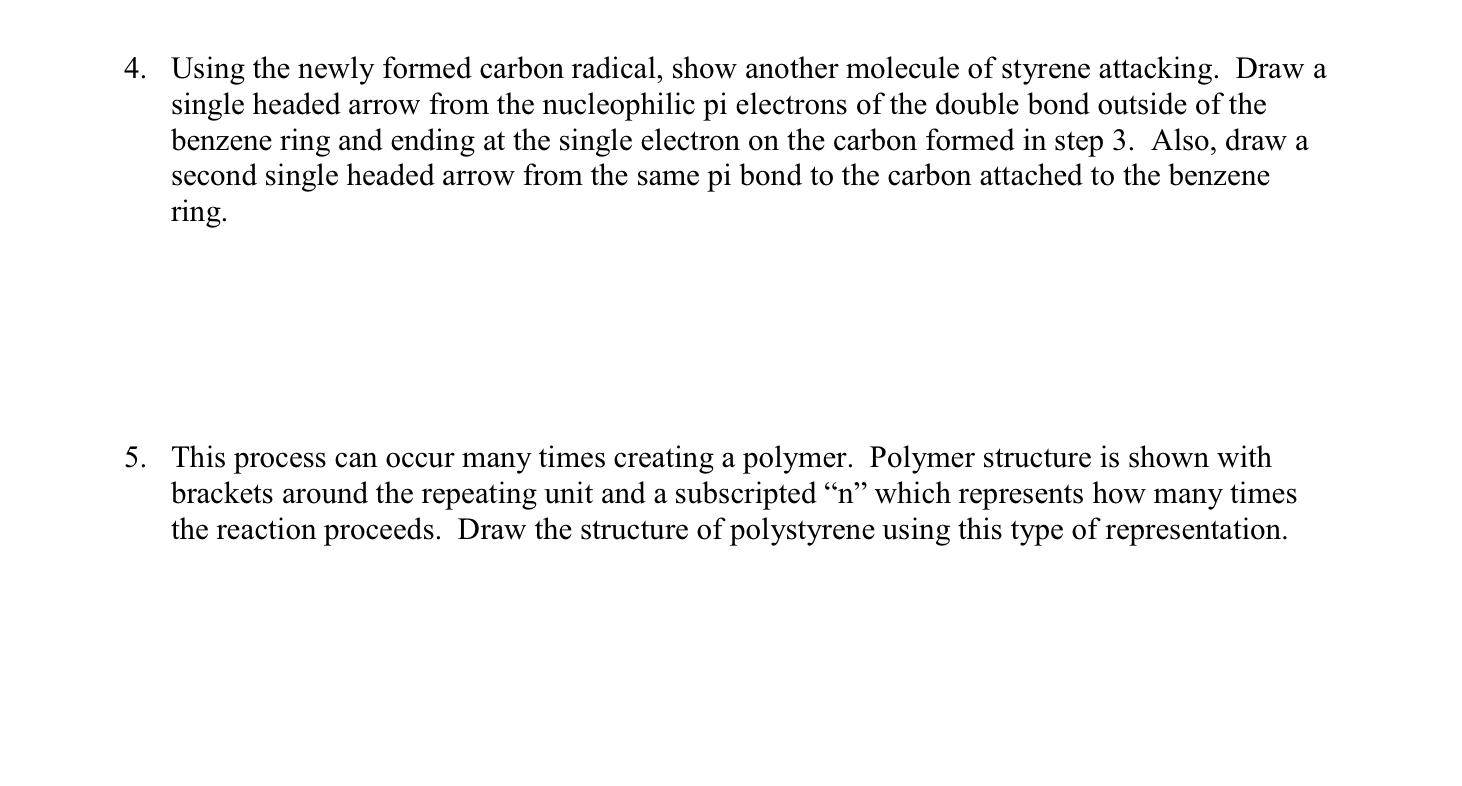 Solved PART 4 - Mechanisms with Carbon Radicals 1. Draw the | Chegg.com