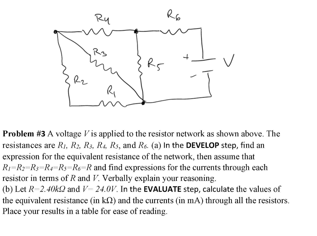 Solved {Rs I v Problem #3 A voltage V is applied to the | Chegg.com