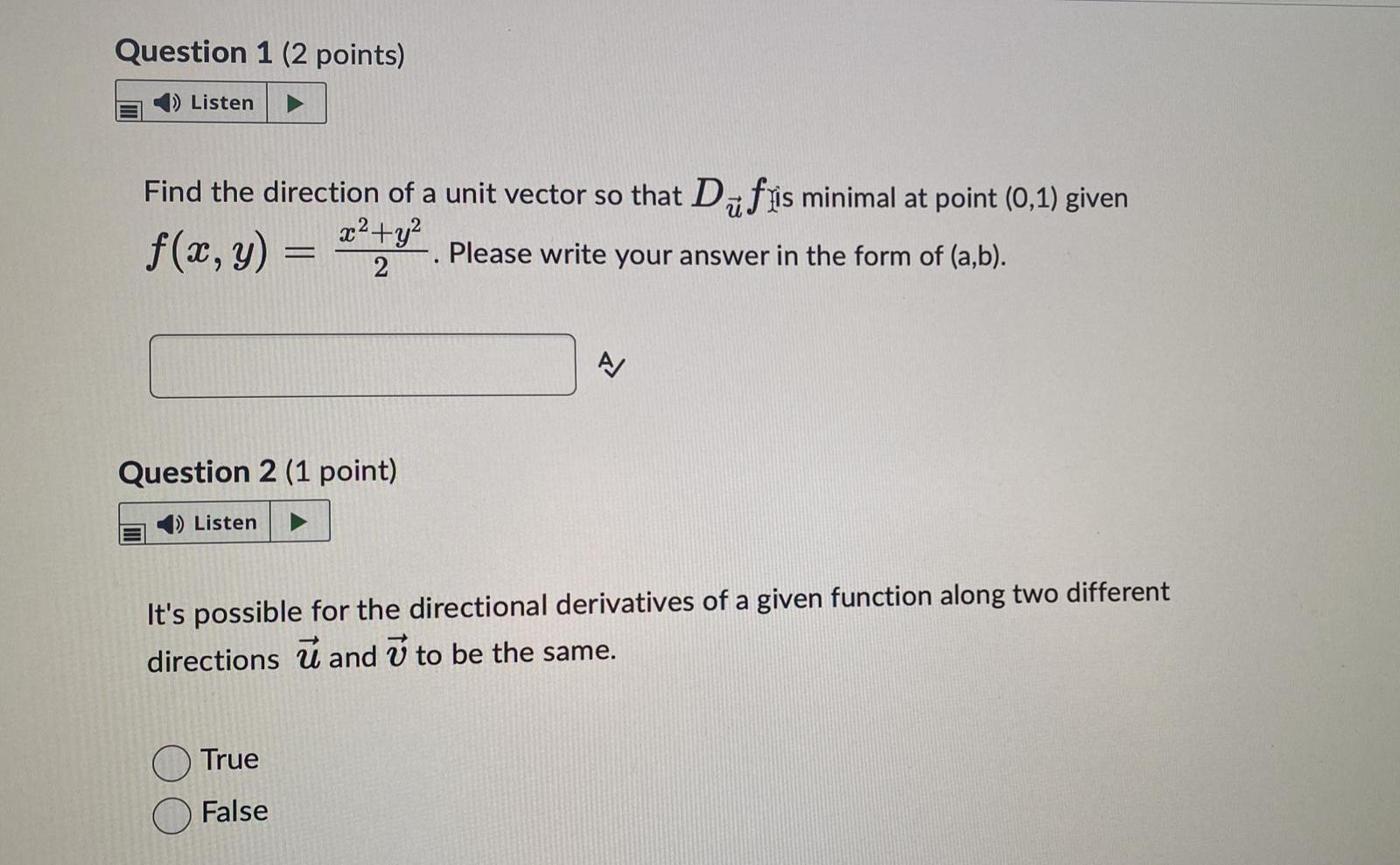Solved Find the direction of a unit vector so that \( | Chegg.com