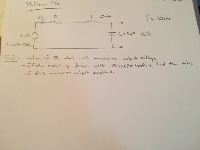 Solved Find: value of R that will maximize output voltage | Chegg.com