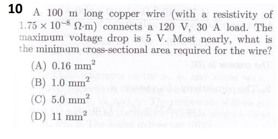 Solved 10 A 100 m long copper wire (with a resistivity of | Chegg.com