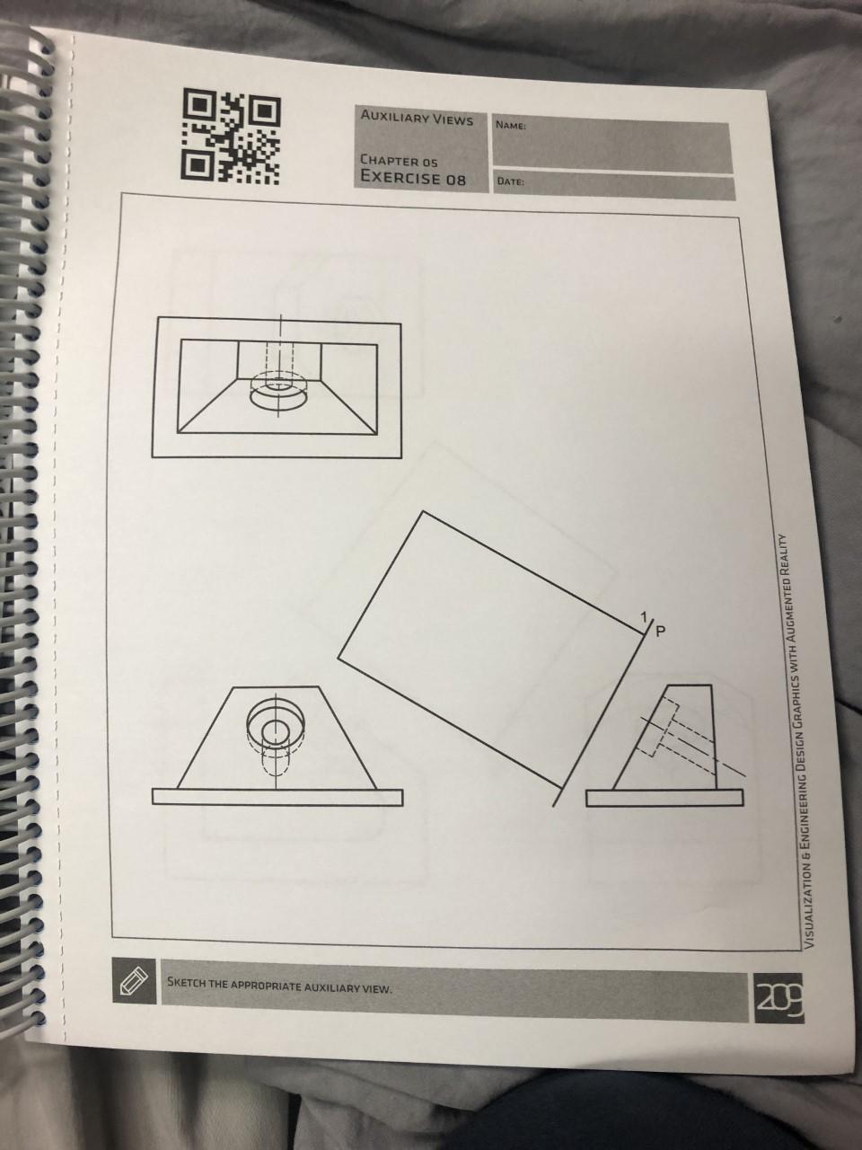 Solved AUXILIARY VIEWS NAME: O CHAPTER OS EXERCISE 08 DATE | Chegg.com