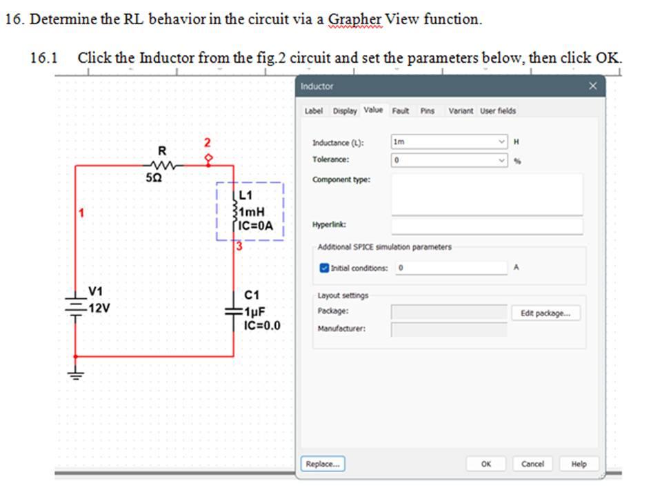 Solved RLC Circuits using DC Source Fig.2 Series RLC | Chegg.com