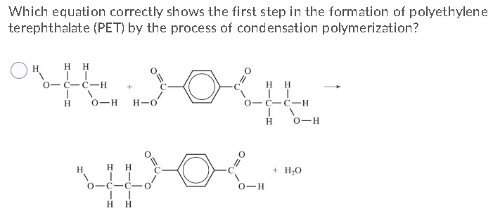 Solved Which equation correctly shows the first step in the | Chegg.com