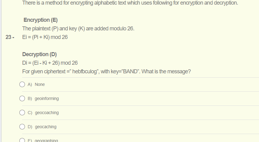 Solved There is a method for encrypting alphabetic text | Chegg.com