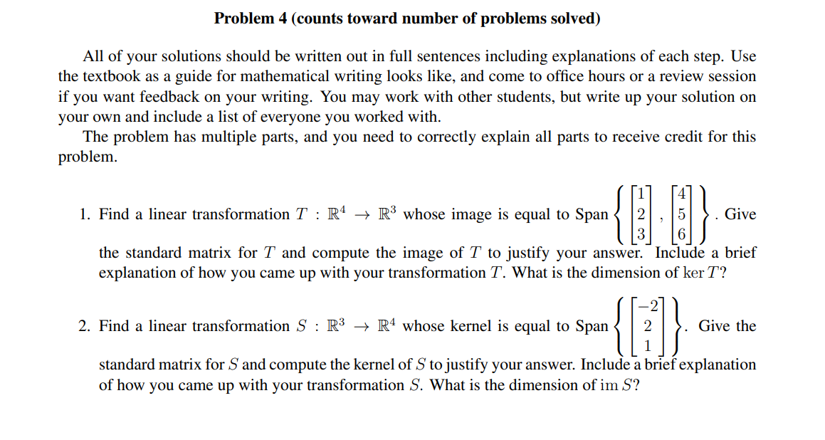 Solved Problem 4 (counts toward number of problems solved) | Chegg.com