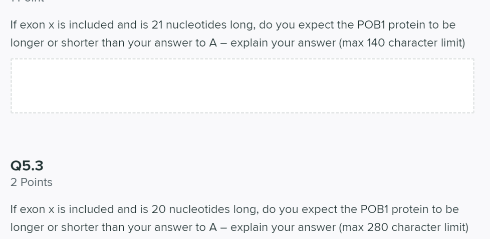 Solved POB1 gene 1 N 3 3 4 1 5 6 7 8 11 M Normal POB1 mRNA | Chegg.com