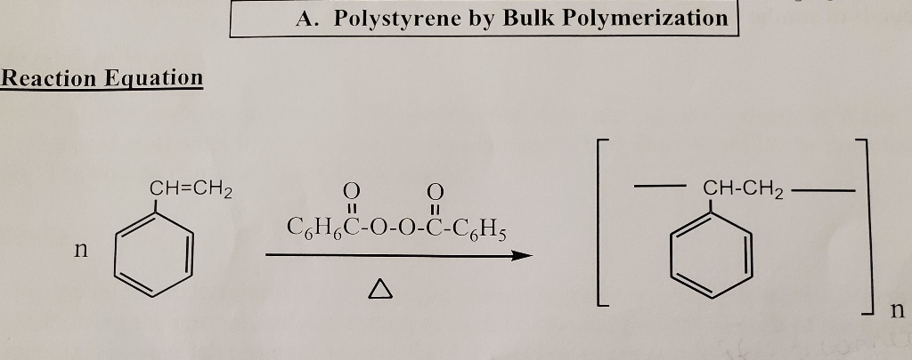 Solved How would you write out the mechanism for polystyrene | Chegg.com