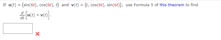 Solved If u(t)= sin(6t),cos(6t),t and | Chegg.com