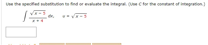 Solved Use the specified substitution to find or evaluate | Chegg.com