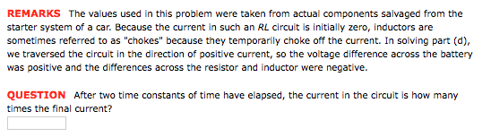 Solved REMARKS The values used in this problem were taken | Chegg.com