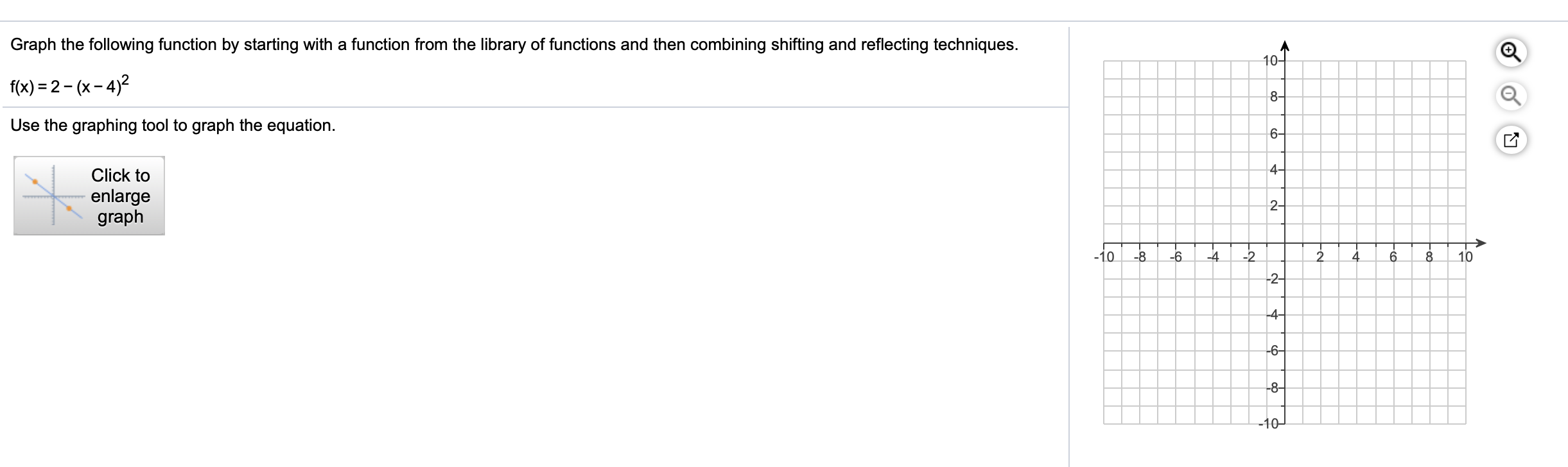 Solved Graph the following function by starting with a | Chegg.com