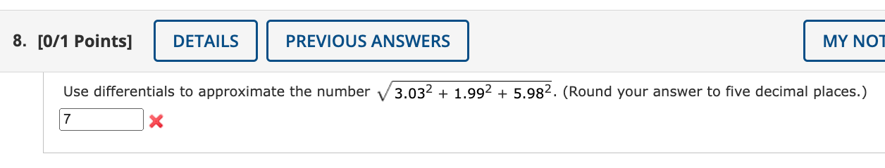 Solved Use differentials to approximate the number | Chegg.com