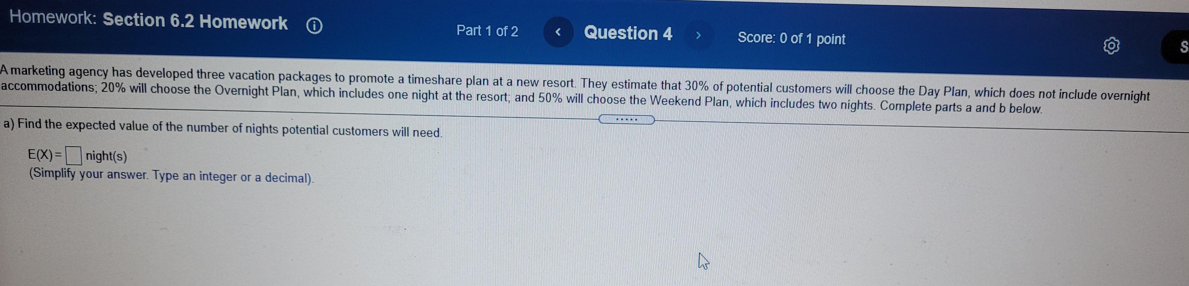 Solved Homework Section 6 2 Homework O Part 1 Of 2 Question
