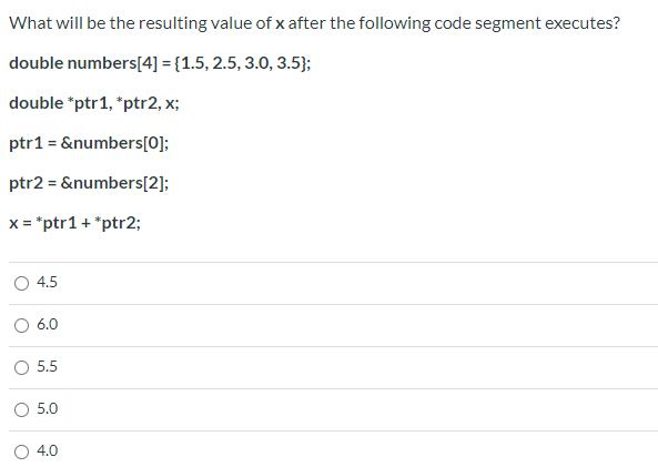 Solved Assume that values and ptr are defined as follows: | Chegg.com
